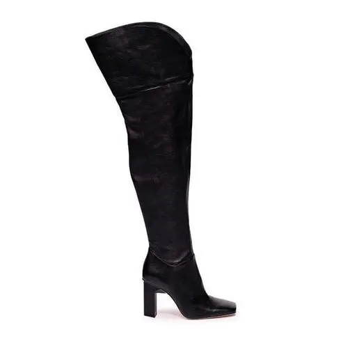 TIANNIA BARNES Cullinan Over-the-knee Boot - Black