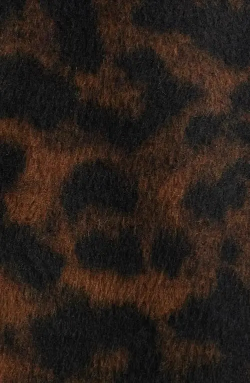 Anne Klein Leopard Print Topper Coat