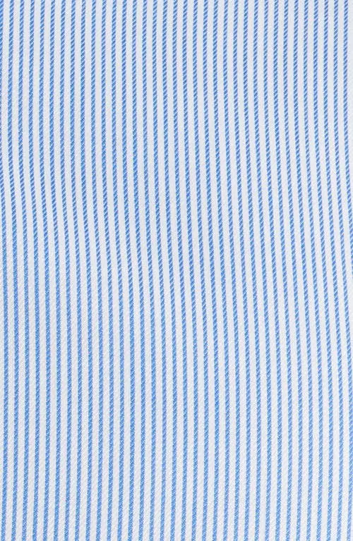 1863 BY ETERNA Luxury Modern Fit Micro Stripe Non-iron Dress Shirt - Blue