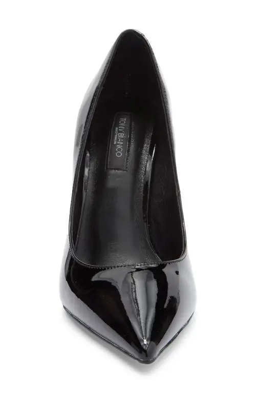 TONY BIANCO Anja Pointed Toe Pumps - Black Patent