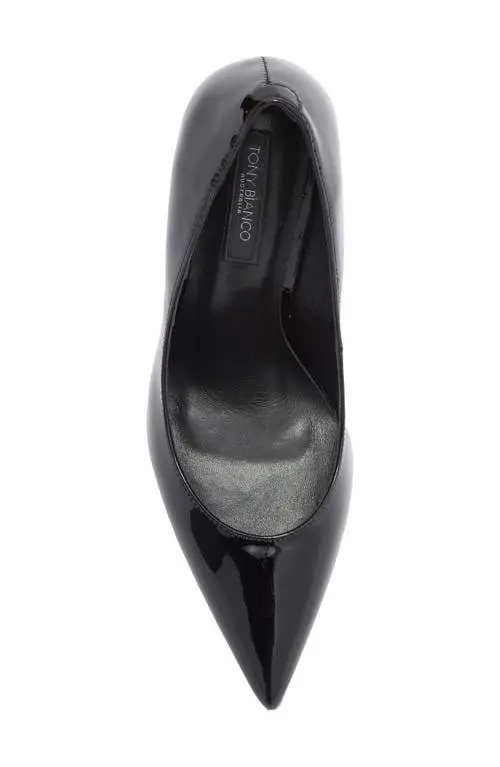 TONY BIANCO Anja Pointed Toe Pumps - Black Patent