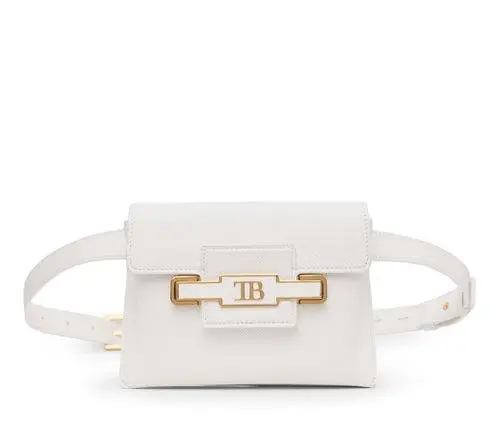 TIANNIA BARNES Diamond Belt Bag - White