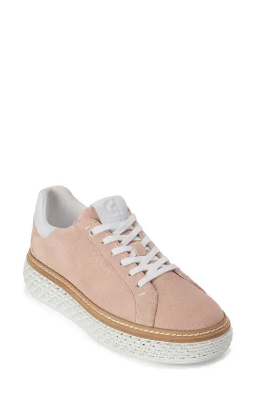 Cole Haan Skyweave Sneaker - Cameo Rose Suede/white