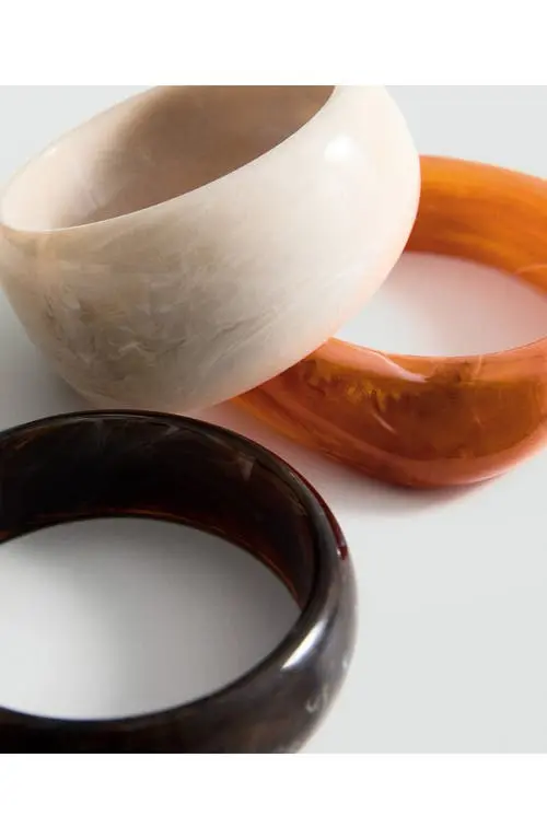 Mango Set Of 3 Acrylic Bracelets