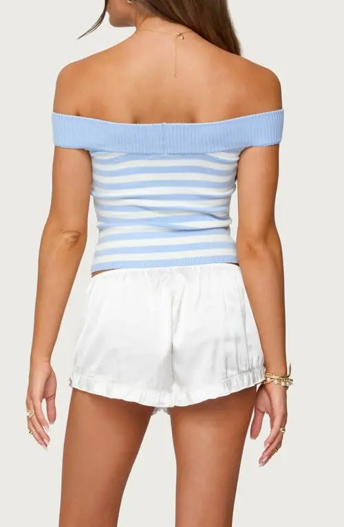 EDIKTED Striped Knit Top