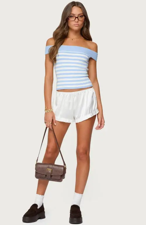 EDIKTED Striped Knit Top
