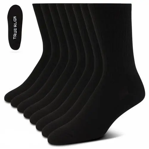 True Religion Pairs Crew Socks For Premium Athletic Socks - Black