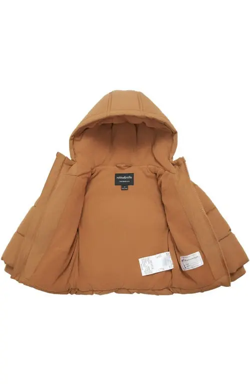 ROKKA&ROLLA Fleece Lined Hooded Jacket - Warm Tan