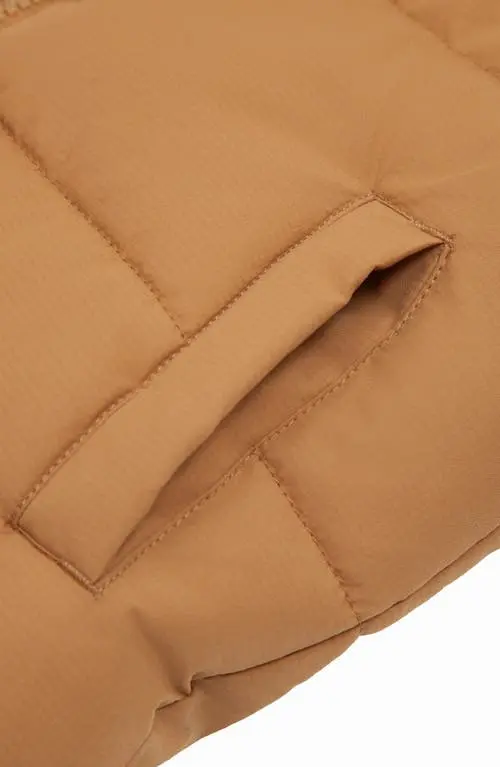 ROKKA&ROLLA Fleece Lined Hooded Jacket - Warm Tan