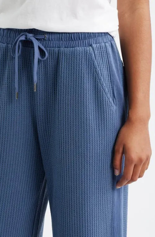 CITY BLUES Waffle Knit Lounge Pants - Blue
