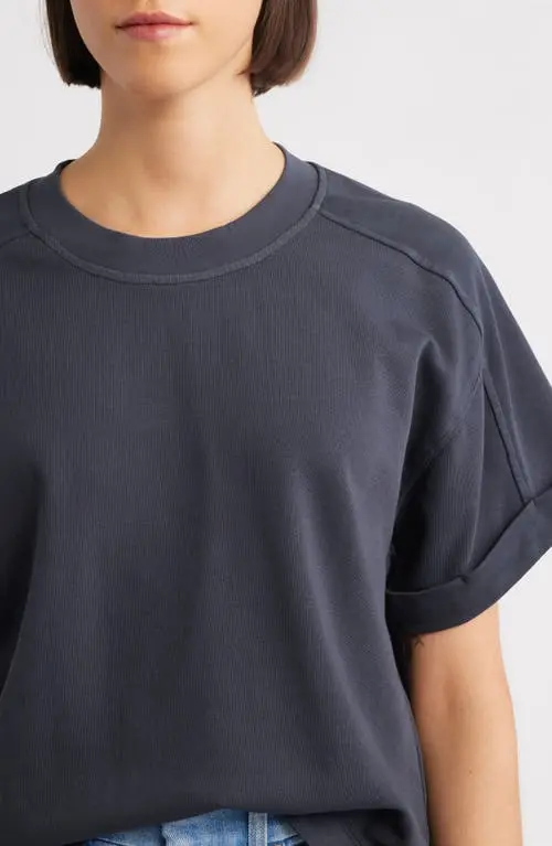 CITY BLUES Boxy Short Sleeve Sweatshirt