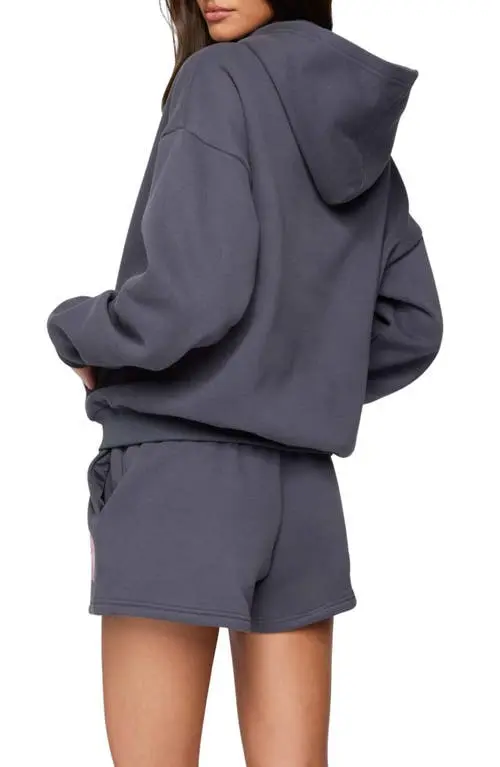 EDIKTED Printed Hoodie - Dark-gray