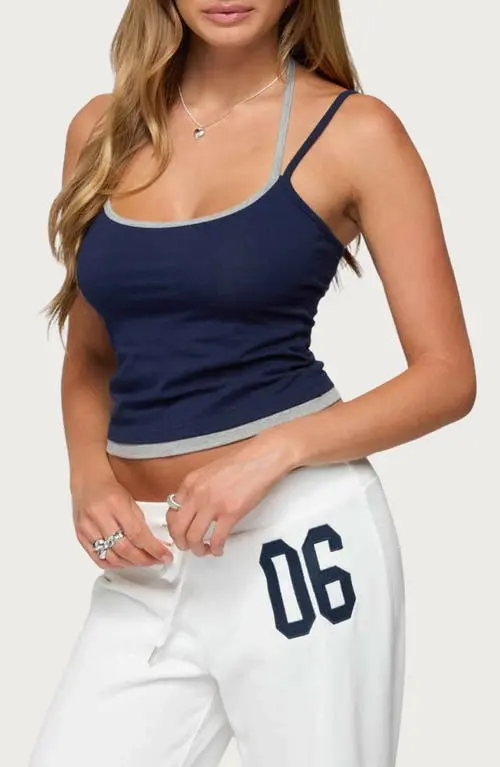 EDIKTED Roya Layered Camisole - Navy