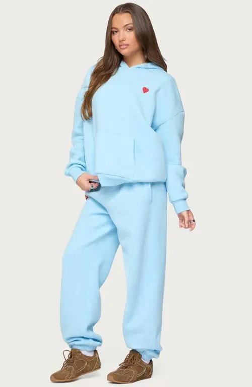 EDIKTED Call Me Hoodie - Light-blue