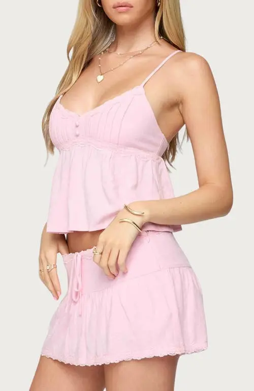 EDIKTED Cotton And Linen Camisole
