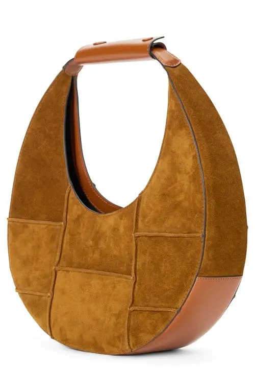 Staud Moon Leather Top Handle Tote - Tan