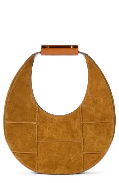 Staud Moon Leather Top Handle Tote - Tan
