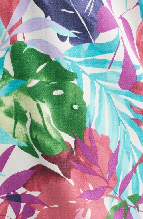 Tommy Bahama Fuego Fronds Print Silk Blend Camp Shirt