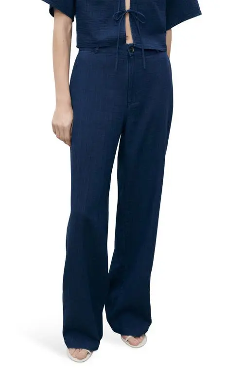 Mango High Waist Wide Leg Jeans