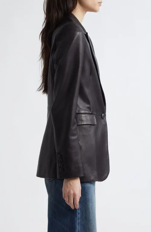 NILI LOTAN Belmonde Lambskin Leather Blazer