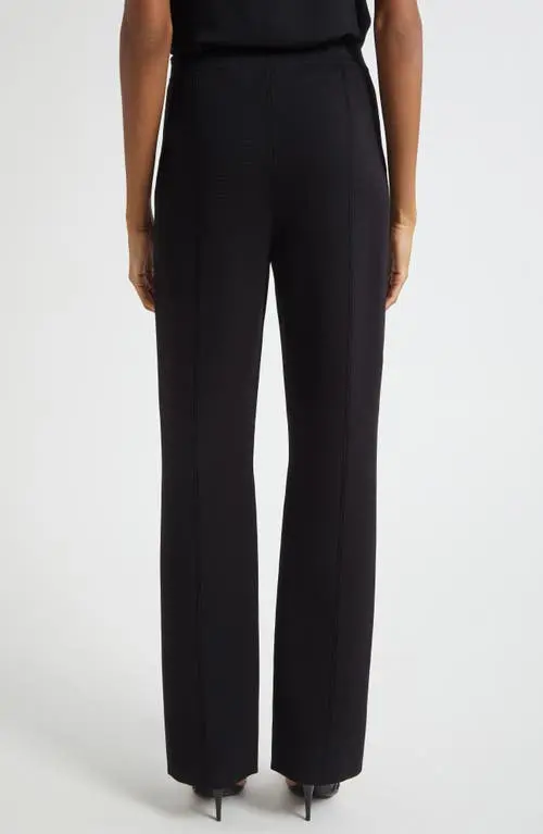 St. John Dani Slim Fit Knit Pants - Black
