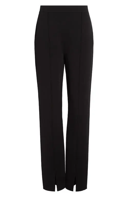 St. John Dani Slim Fit Knit Pants - Black