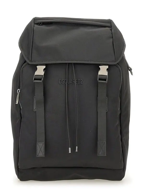 Dsquared2 Nylon Backpack - Black