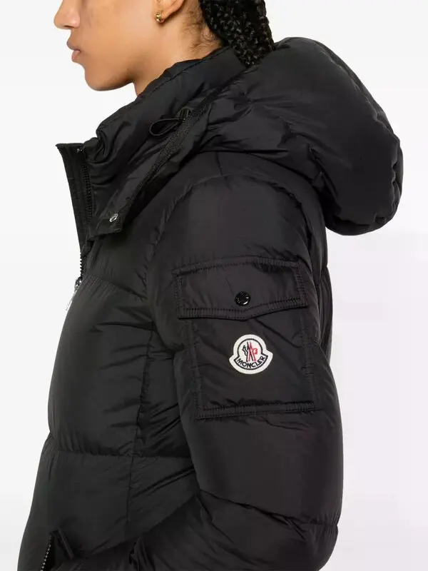 Moncler Fourmines Hooded Quilted Jacket - Black