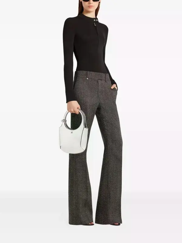 COURREGES Metallic Shoulder Bag - Grey