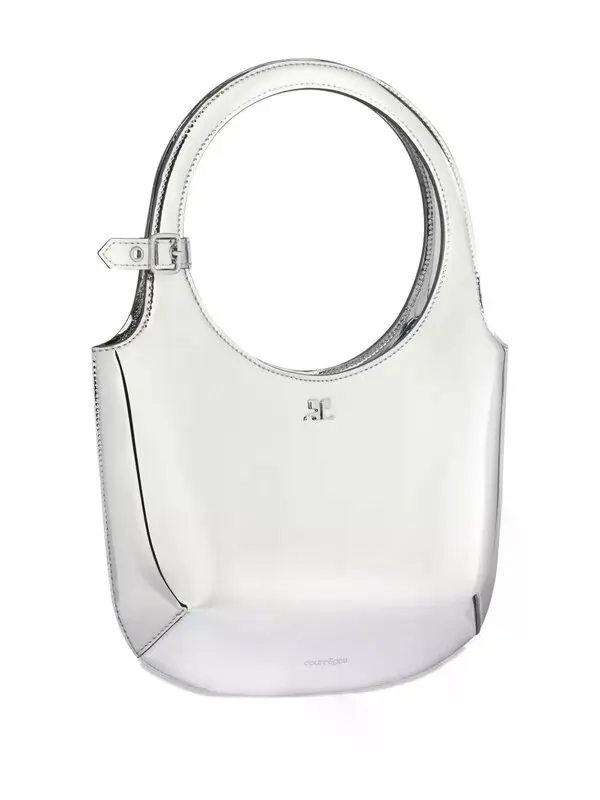 COURREGES Metallic Shoulder Bag - Grey