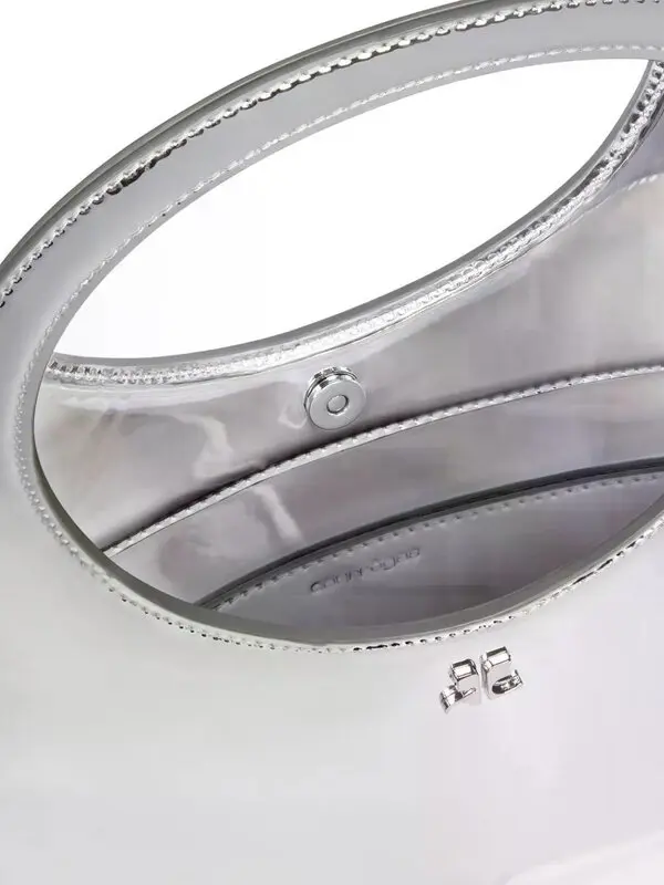 COURREGES Metallic Shoulder Bag - Grey