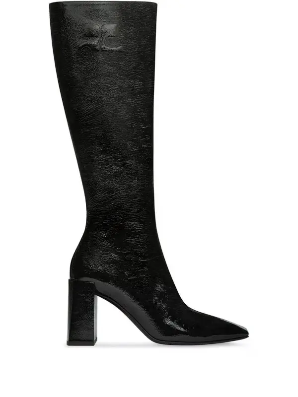 COURREGES Block-heeled Knee-high Boots