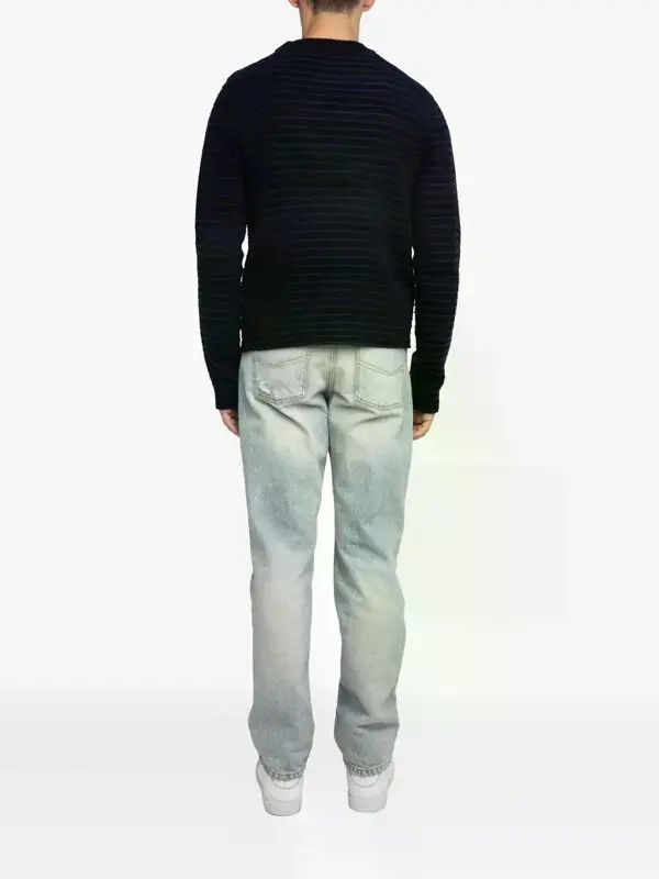 Zadig&Voltaire Striped Button-detailed Knit Sweater