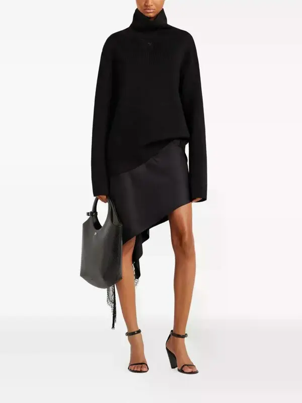 COURREGES Zip-detail Turtleneck Sweater
