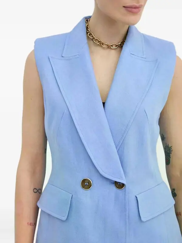 Luisa Spagnoli Double-breasted Sleeveless Top