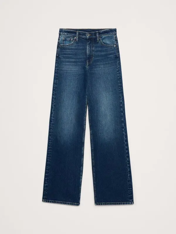 Banana Republic The Icon Classic Wide-leg Jean - Medium Wash