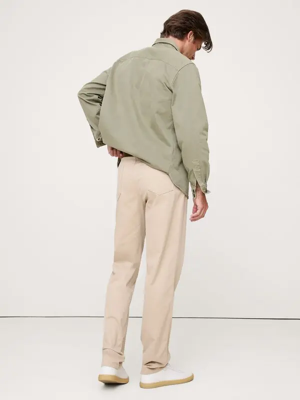 Banana Republic Straight Traveler Pant - Light Gray