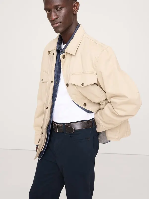 Banana Republic Straight Traveler Pant - Navy Blue