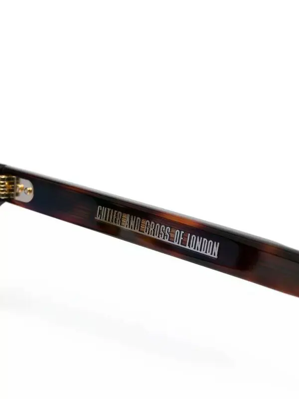 CUTLER & GROSS Tortoiseshell Pilot Frame Sunglasses
