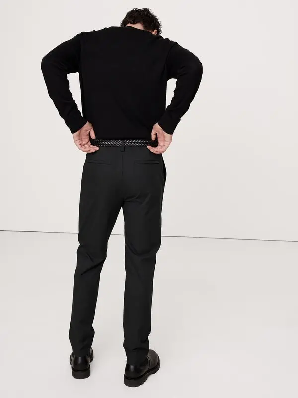 Banana Republic Athletic Slim Performance Pant - Black