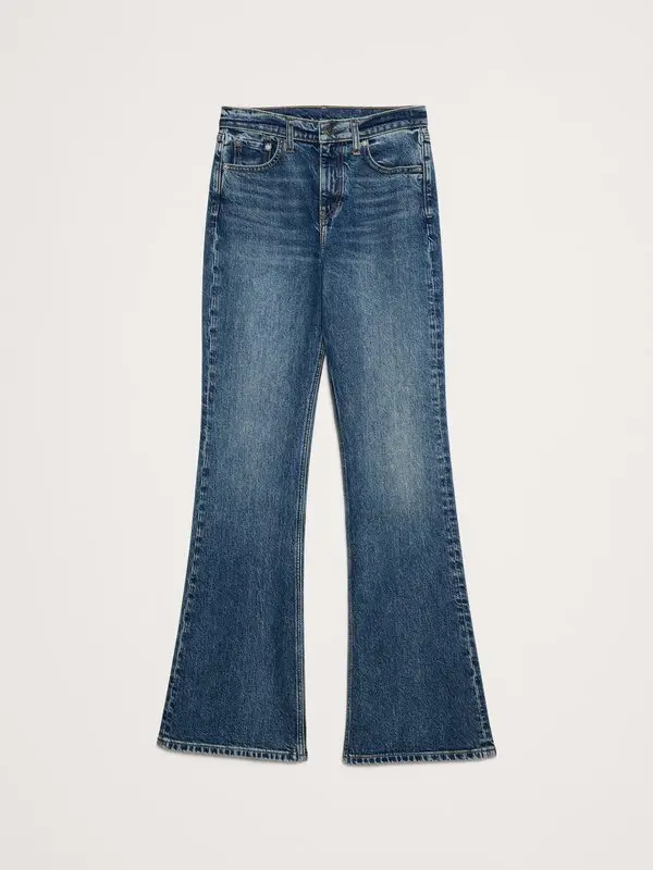 Banana Republic High-rise Bootcut Jean - Medium Wash