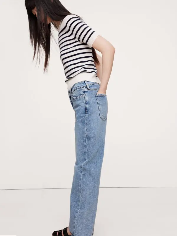 Banana Republic Mid-rise 90s Loose Jean - Medium Light Wash
