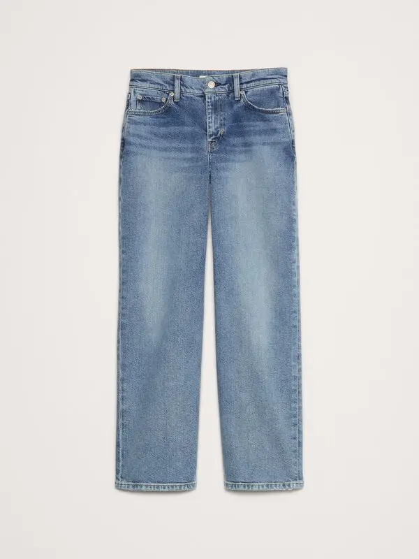 Banana Republic Mid-rise 90s Loose Jean - Medium Light Wash