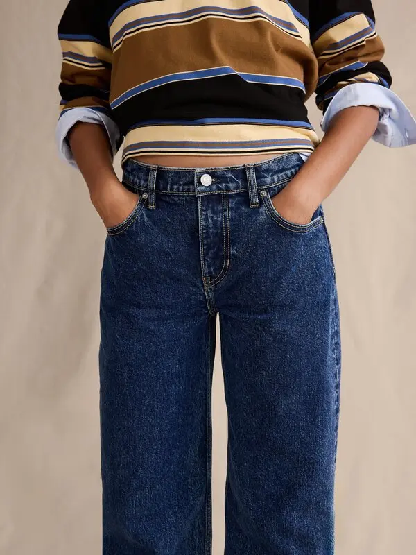 Banana Republic Mid-rise 90s Loose Jean - Medium Wash