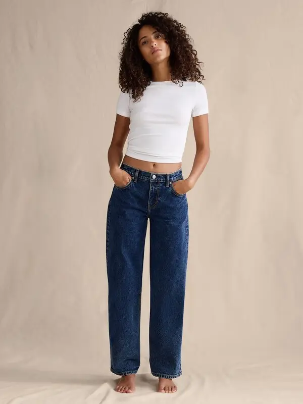 Banana Republic Mid-rise 90s Loose Jean - Medium Wash