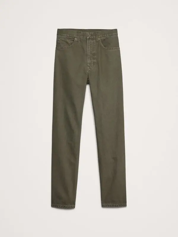 Banana Republic Straight Garment Dye Jean - Green Nori