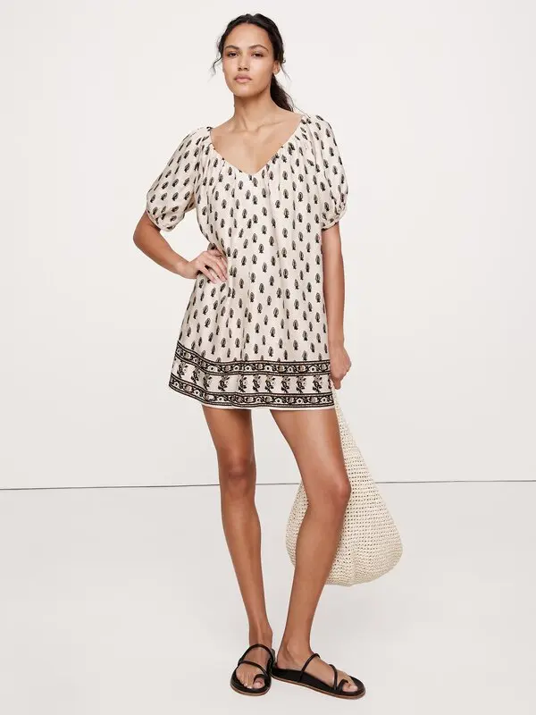 Banana Republic Viscose-linen Mini Dress