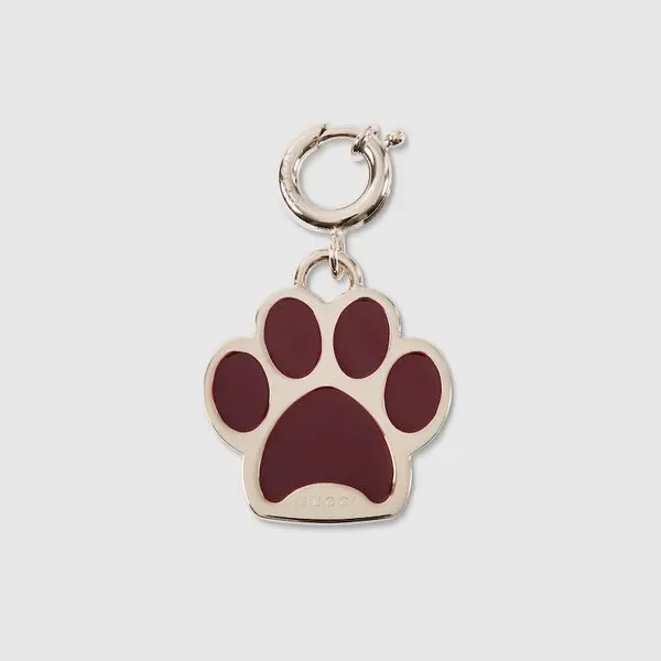 Gucci Paw-shaped Charm - Bordeaux