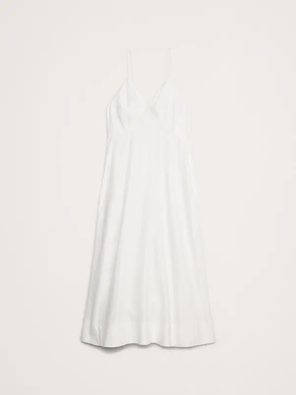 Banana Republic Viscose-Linen Maxi Dress In White - 61% Off | Editorialist