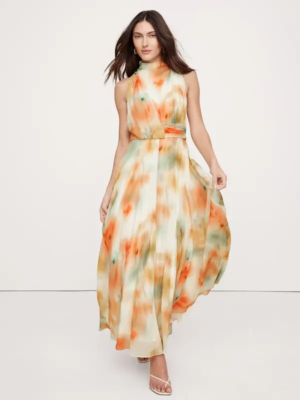 Banana Republic Chiffon Maxi Dress